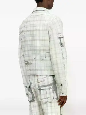 DIESEL® D-valen Check-pattern Shirt Jacket