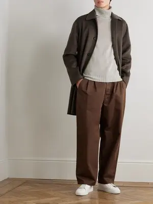 ALLUDE Virgin Wool And Cashmere-blend Rollneck Sweater - Neutrals