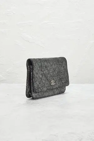Chanel Calfskin Metallic Wallet On Chain