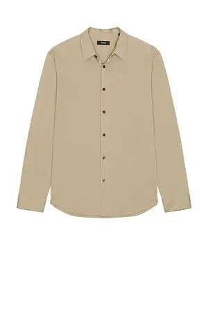 Theory Sylvain Structure Knit Shirt - Feather