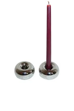 HUEGAH HOME Noa Candlestick Holder - Chrome