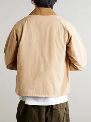 Barbour Solar Spey Corduroy-trimmed Jacket - Neutrals
