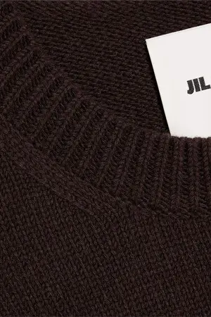 JIL SANDER Wool And Cashmere-blend Sweater - Chocolate