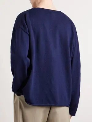 THE ELDER STATESMAN Nora Lite Sycamore Cotton Sweater