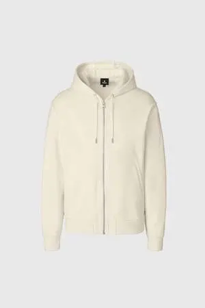 Mackage Brushed Knit Zip-up Hoodie - Cream