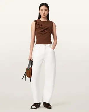 ALLSAINTS Nella Slim Fit Tank Top - Brown