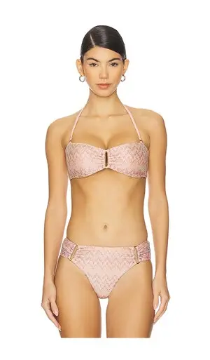 PQ SWIM Detail Bandeau Bikini Top - Dazzle
