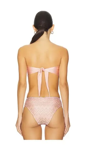 PQ SWIM Detail Bandeau Bikini Top - Dazzle