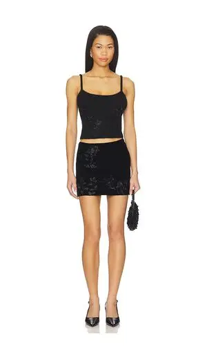 MARKGONG Beaded Mohair Knit Top