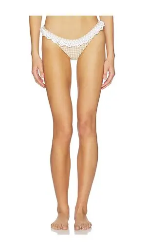 For Love & Lemons Vera Bikini Bottom - Tan