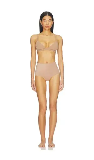 SKIMS Smoothing Intimates High-waisted Brief In Taupe - Sienna