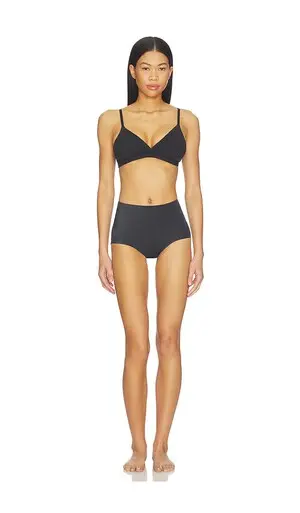 SKIMS Smoothing Intimates High-waisted Brief In Black