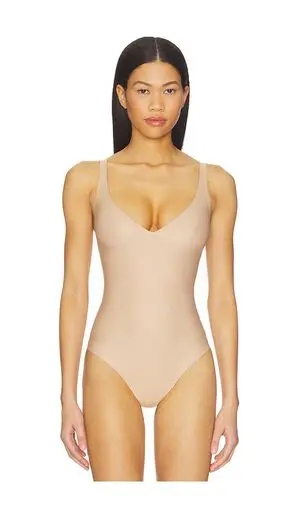 SKIMS Body Plunge Bodysuit - Clay