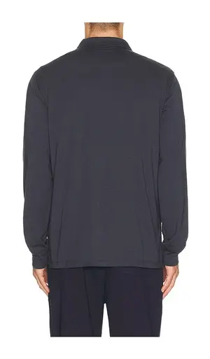 Barefoot Dreams Triblend Button Down Shirt In Navy