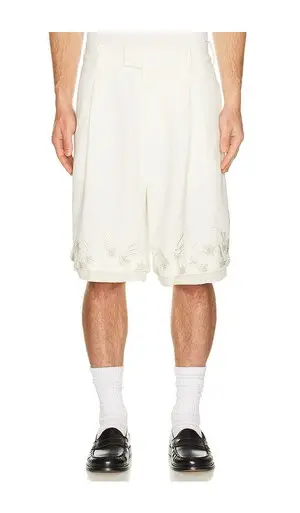 BIRTH OF ROYAL CHILD Layered Hexa Shorts - White