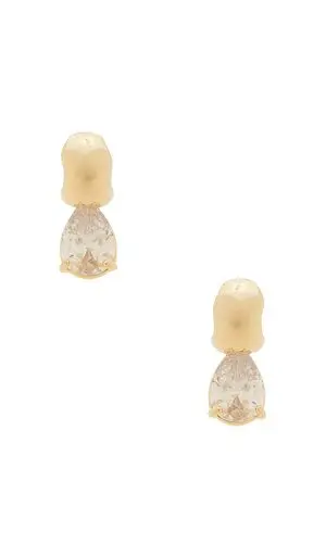 Shashi Voluta Dangle Earrings - Gold