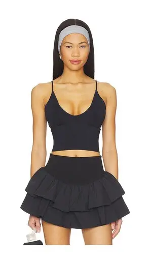 Free People Round Two Skinny Strap Tank - Black