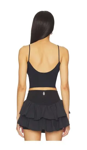 Free People Round Two Skinny Strap Tank - Black