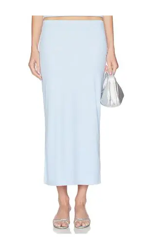 Lna Slater Skirt - Blue Mist