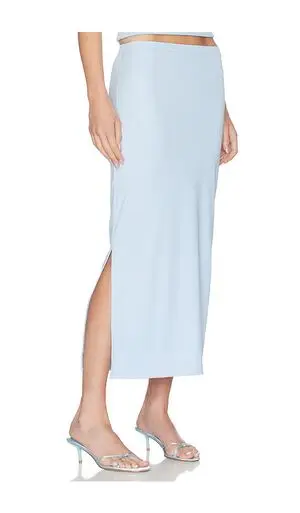 Lna Slater Skirt - Blue Mist