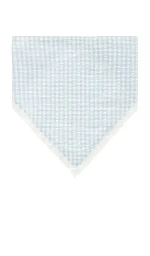 For Love & Lemons Bradford Gingham Headscarf - Blue