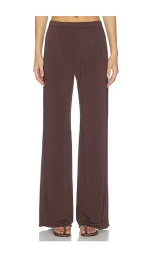 Amanda Uprichard Mariko Wide Leg Pants - Cocoa