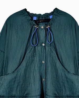 Giorgio Armani Crinkle Nylon Trench Coat