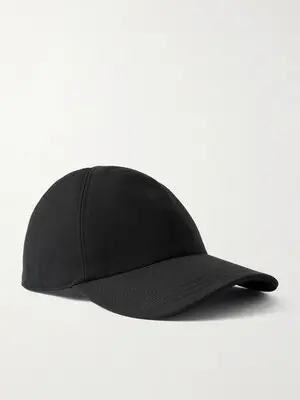 THE ROW Caspian Coated Cotton Baseball Cap - Black