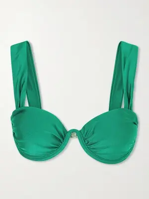 Simkhai Anniston Bikini Top - Green
