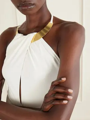 Simkhai Bindi Embellished Cutout Swimsuit