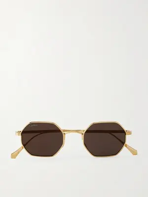 Cartier Octagon-frame Sunglasses - Gold