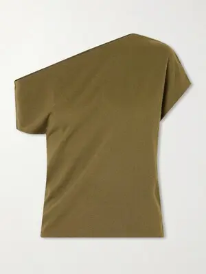 THE ELDER STATESMAN Superlight Tori One-shoulder Top