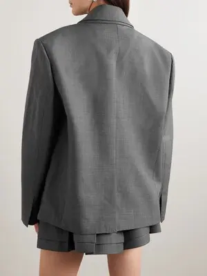 SHUSHU/TONG Layered Flannel Blazer