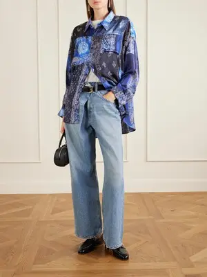 R13 Bandana-print Silk Shirt