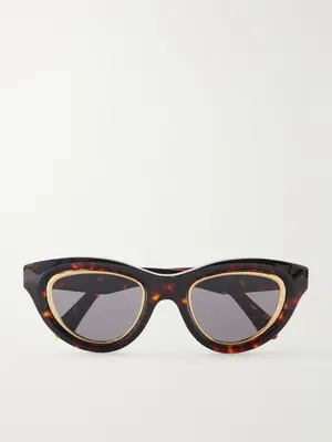Loewe Anagram Cat-eye Sunglasses - Tortoiseshell