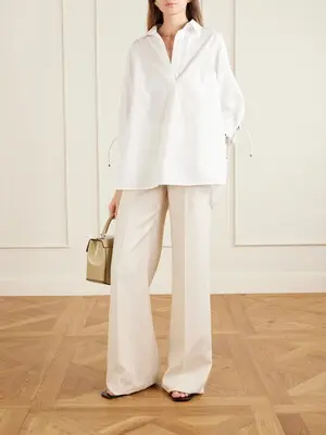 Max Mara Linen Wide-leg Trousers