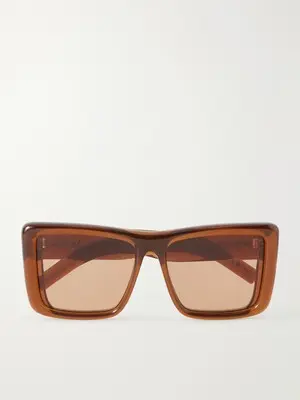 Saint Laurent Sl 900 Howl Square-frame Sunglasses - Brown