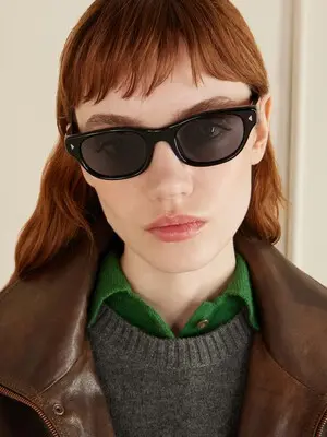 Prada D-frame Acetate Sunglasses - Black
