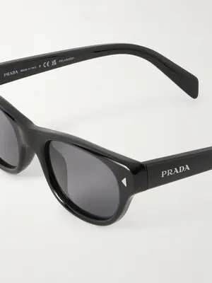 Prada D-frame Acetate Sunglasses - Black