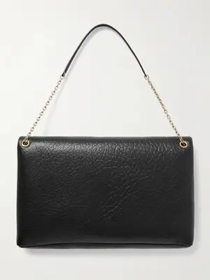 Saint Laurent Cassandre Textured-leather Shoulder Bag