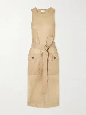Saint Laurent Belted Shell Dress