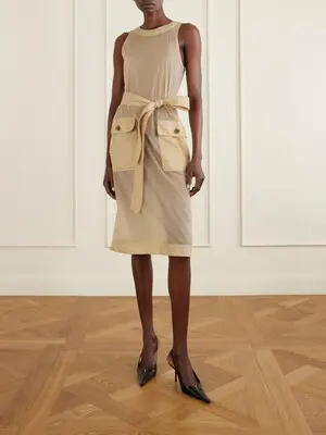Saint Laurent Belted Shell Dress
