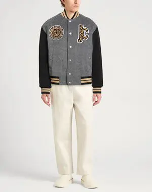 Just Cavalli Varsity Jacket With Embellishments