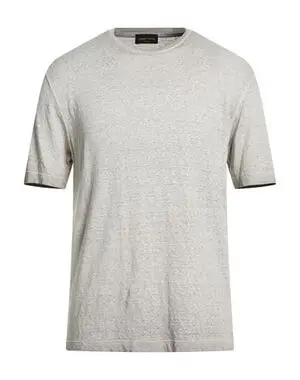 ROBERTO COLLINA T-shirt Size Linen, Elastane - Grey