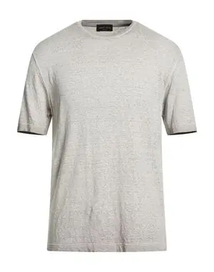ROBERTO COLLINA T-shirt Size Linen, Elastane - Grey