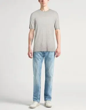 ROBERTO COLLINA T-shirt Size Linen, Elastane - Grey