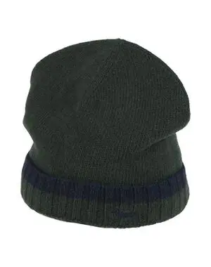 HARMONT & BLAINE Dark Wool Cashmere Beanie - Green
