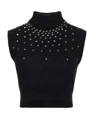 Alessandra Rich Turtleneck Mohair Wool Top