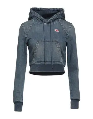 DIESEL® Cotton-elastane Fleece Sweatshirt - Blue