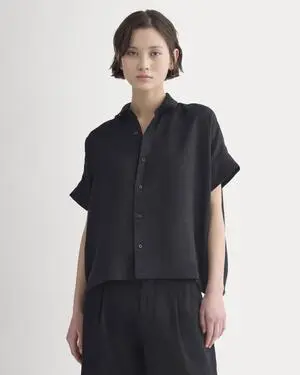 Everlane Linen Boxy Shirt - Black